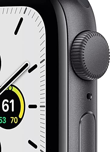 Apple Watch SE (GPS, 44mm) - Space Gray Aluminum Case with Midnight Sport Band (Renewed)