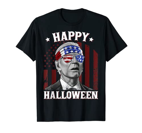 Happy Halloween Funny Joe Biden Confused 4th of July 2023 T-Shirt