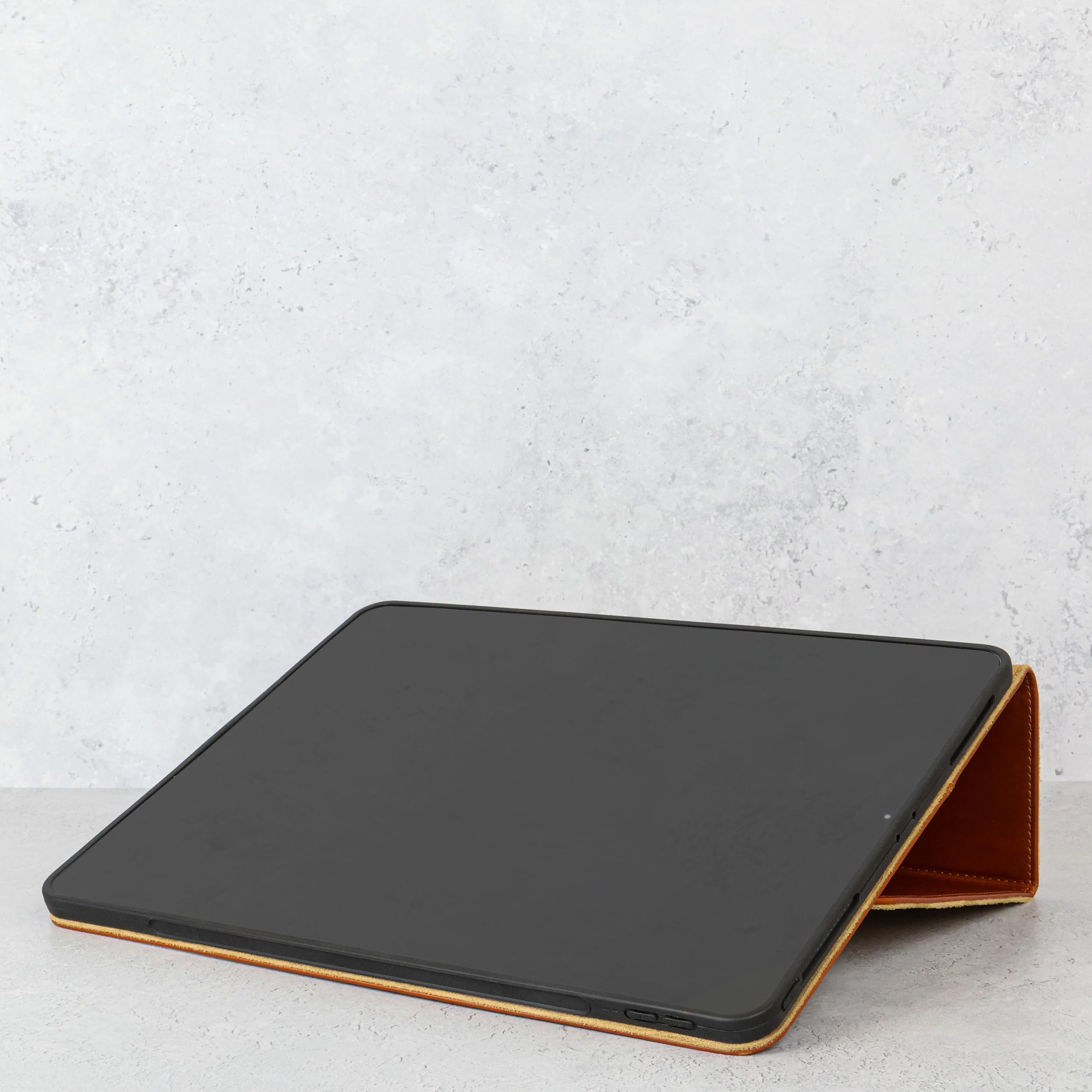 Casemade Real Leather Case Compatible with iPad 10.2” 7th/8th/9th Gen (2019/2020/2021) - Full-Grain Leather Cover, Auto Sleep/Wake, Dual Stand Position (Tan)