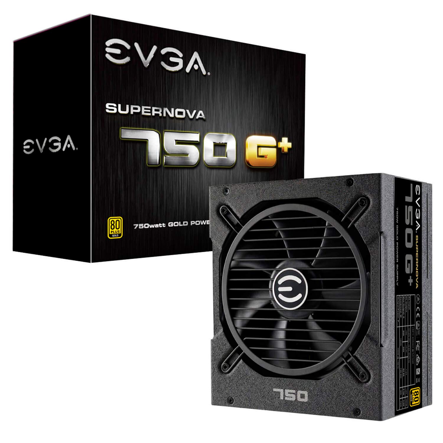 EVGA SuperNOVA 750 G+, 80 Plus Gold 750W, Fully Modular, FDB Fan, 10 Year Warranty, Includes Power ON Self Tester, Power Supply 120-GP-0750-X1