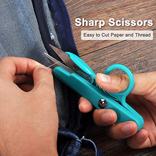 UCEC 12 Packs Yarn Scissors Fabric Scissors Embroidery Scissors, Mini Small Snips Trimming Nipper, Great for Stitch,DIY Supplie