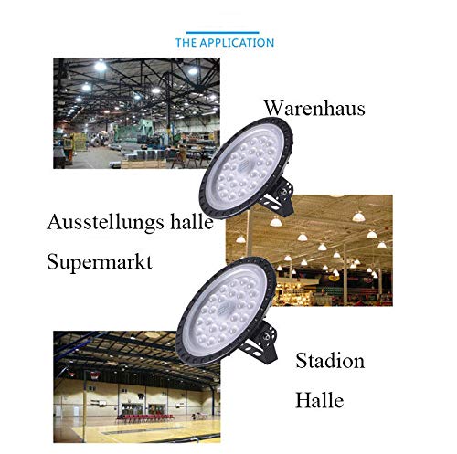 UFO LED High Bay Light, 6000-6500K, IP54, Waterproof Dust Proof, Warehouse LED Lights High Bay Lighting for Garage, Factory, Gymnasium, Basement, Parking(Newest Design )… (200W) (5 pcs)