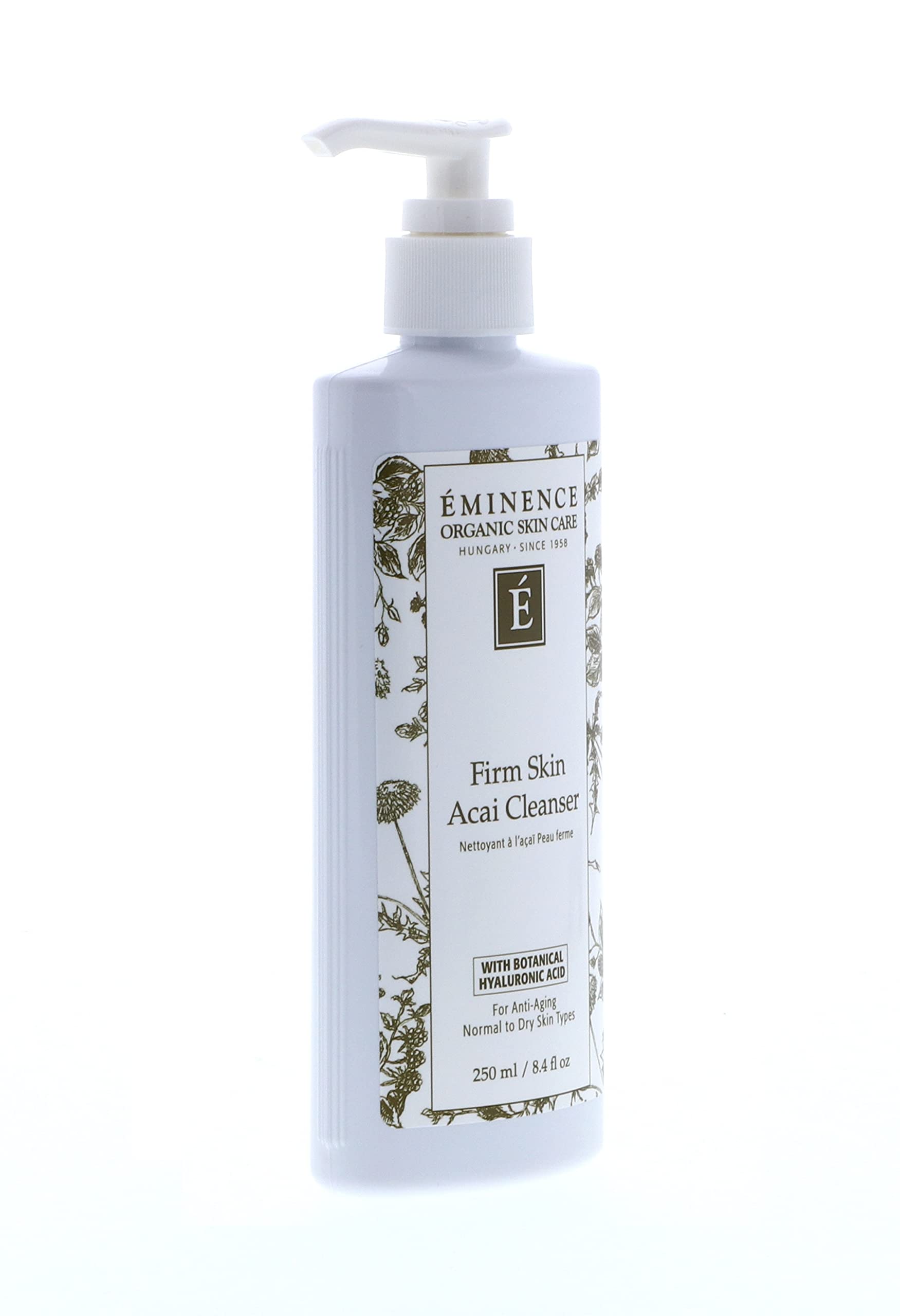 Eminence Organic Skincare Firm Skin Acai Cleanser with Hyaluronic Acid, 8.4 Ounce