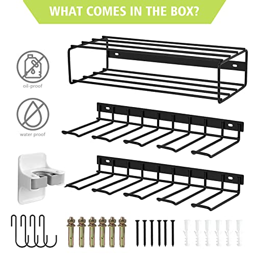 ITurnGlow Garage Power Tool Organizer and Storage, Drill Holder Wall Mount Storage Racks Tool Holder for Cordless Drill, Heavy Duty Floating Tool Shelf ,Perfect for Father's Day Gifts(3 Pack )