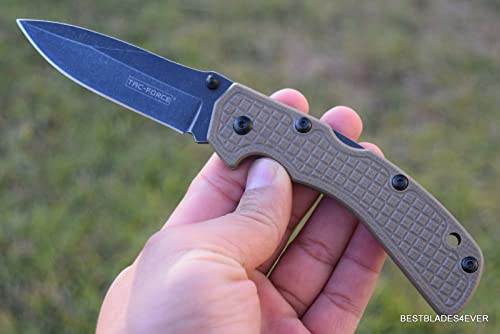 7.75 Inch Lockback Stainless Steel Open Folding Pocket Knife With Clip Outdoor Survival Hunting Knife for Camping by Survival Steel
