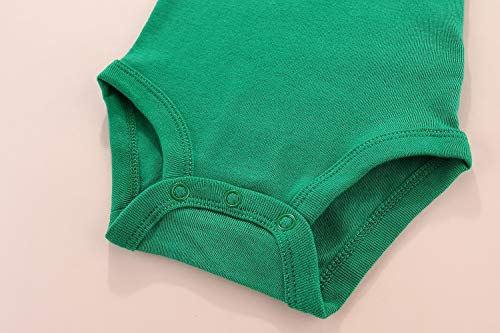 Infant Green Bodysuit 1st St. Patrick's Day Gift Baby Irish Charm Romper Newborn Jumpsuit Outfit (Happy 1st St. Patrick's Day, Suggest for 6-12 Months)