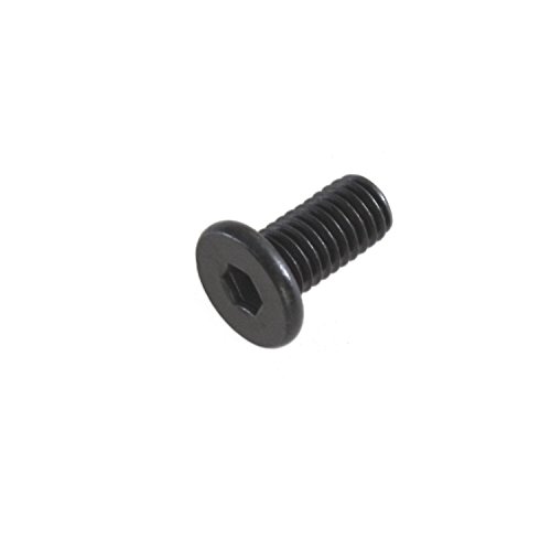 Ewead, M5x10mm Low Carbon Steel CNC Low Profile Screws DIY Flat Head Hex Socket Machine Screws Fully Thread Pack of 50