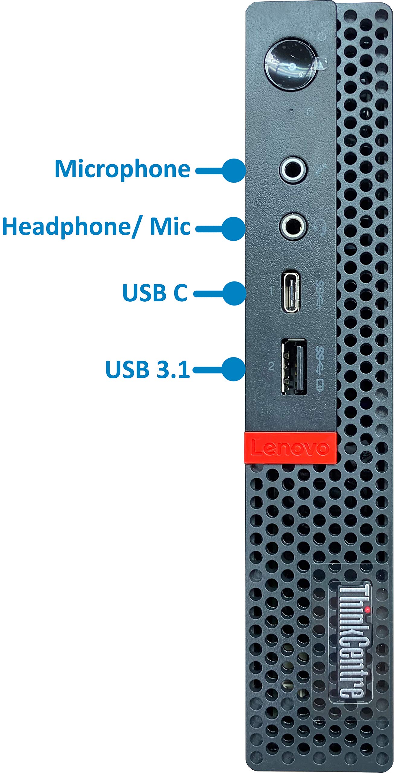Lenovo ThinkCentre M720q Tiny Desktop Computer, Intel i3-8100, 8GB RAM, 256GB NVMe, 4K Monitor Support DisplayPort, HDMI, AC Wi-Fi, Bluetooth - Windows 10 Pro (Renewed)