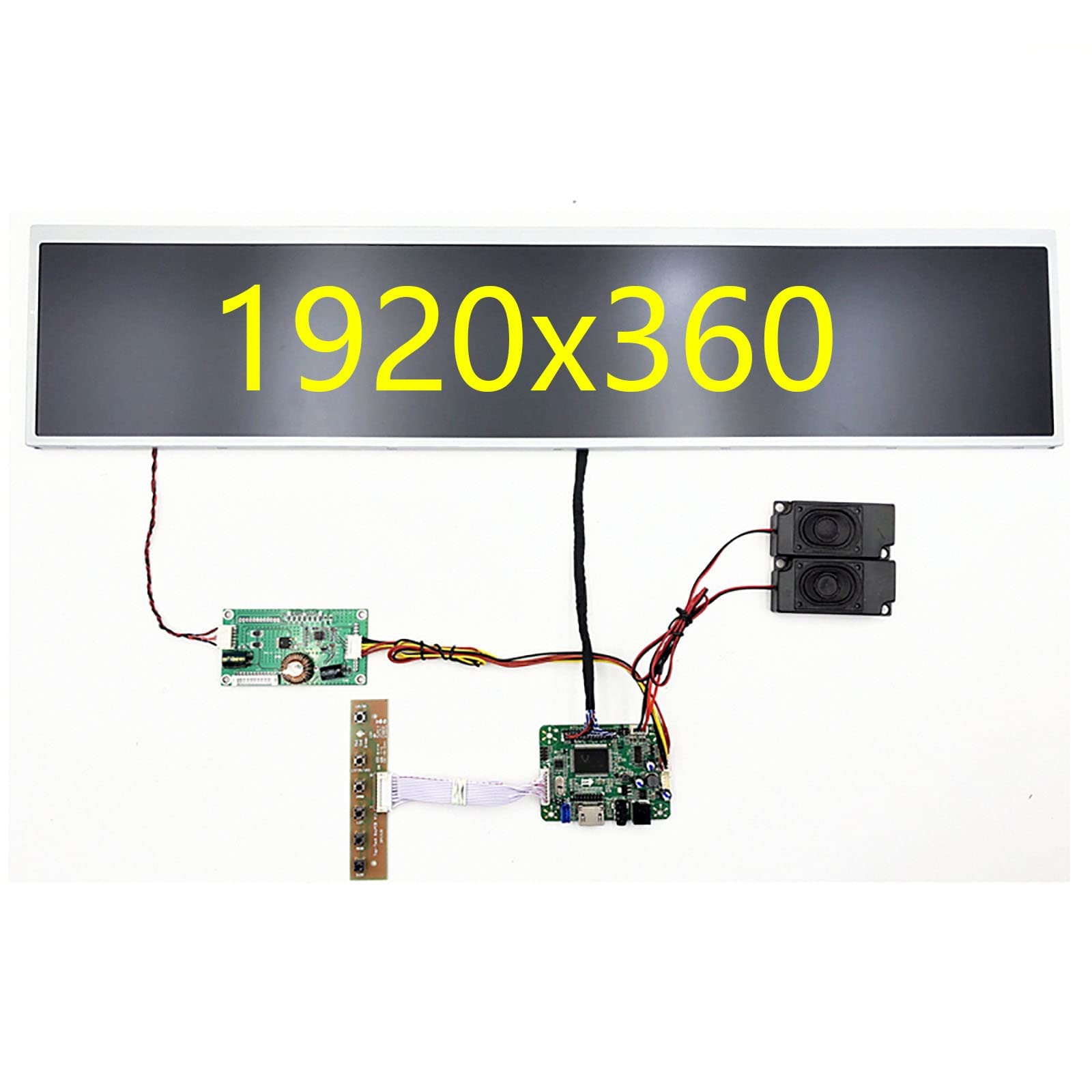 Arcade Cabinet Advertising Screen Stretched Bar LCD and 24 inch 1920x360 with HDMI DHL Shipping