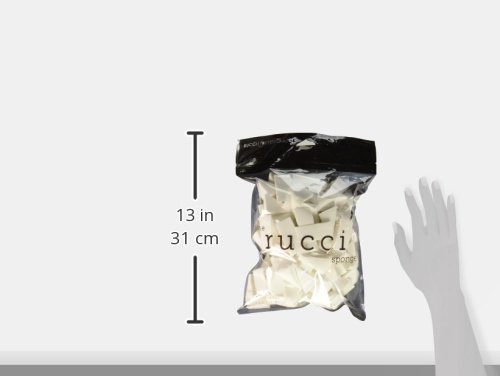 RUCCI Latex-Free Hypoallergenic Nonporous Wedges Oil Resistant For all Skin Types, 32Count, white