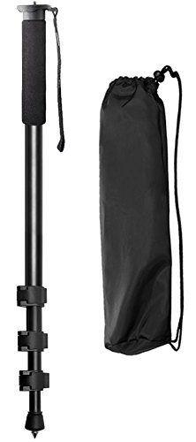 50" Inch Camera Tripod, 72" Inch Monopod with Quick Release, 12" Inch Flexible Tripod with Wrapable Disc Legs, Tripod Mount for All GoPro HERO Cameras & an eCostConnection Microfiber Cloth