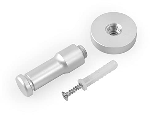 eForwish Space Aluminum Garage Storage Organizer Hook Bathroom Toilet Single Robe Towel Coat Hook Rustproof Kitchen Utensil Utility Hanger Solid Metal Heavy Duty Wall Mount (4 Pcs, Silver)