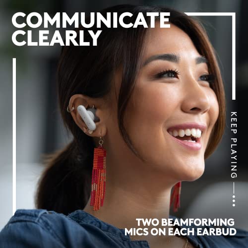 Logitech G FITS True Wireless Gaming Earbuds, Custom Molded Fit, Lightspeed + Bluetooth, Four Beamforming Microphones, PC, Mac, PS5, PS4, Mobile, Nintendo Switch - Black