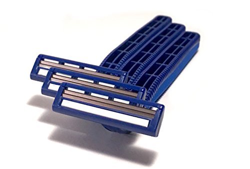 500 Box of Razor Blades Disposable Stainless Steel Hospitality Quality Shavers High End Twin Blade Razors for Men and Women
