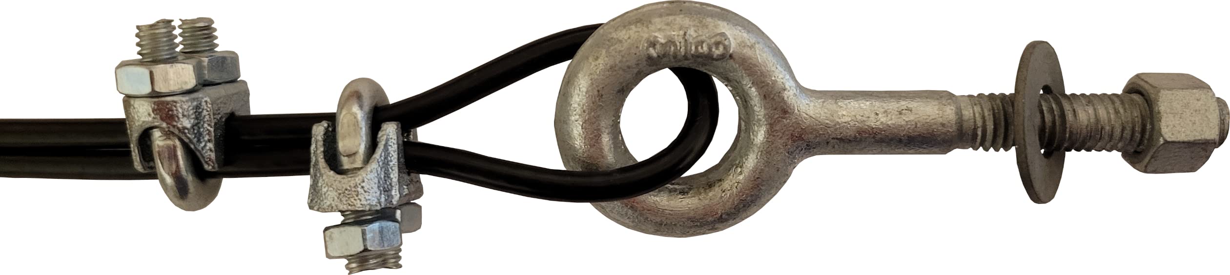 Eye Bolts 2.5" to 12" Drop Forged/Hot Dipped Galvanized Steel Eye Bolt Eyebolt (3/8" x 2.5" Eye Bolts, 1 pk. Eye Bolt)
