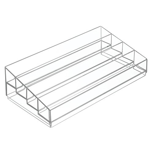 iDesign Tiered Cosmetics & Nail Polish Organizer, The Clarity Collection β 12.75 IN X 6.5IN X 3.75 IN, Clear