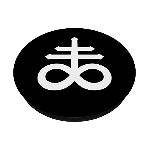 Leviathan Cross Satanic Cross And Alchemy Symbol PopSockets PopGrip: Swappable Grip for Phones & Tablets