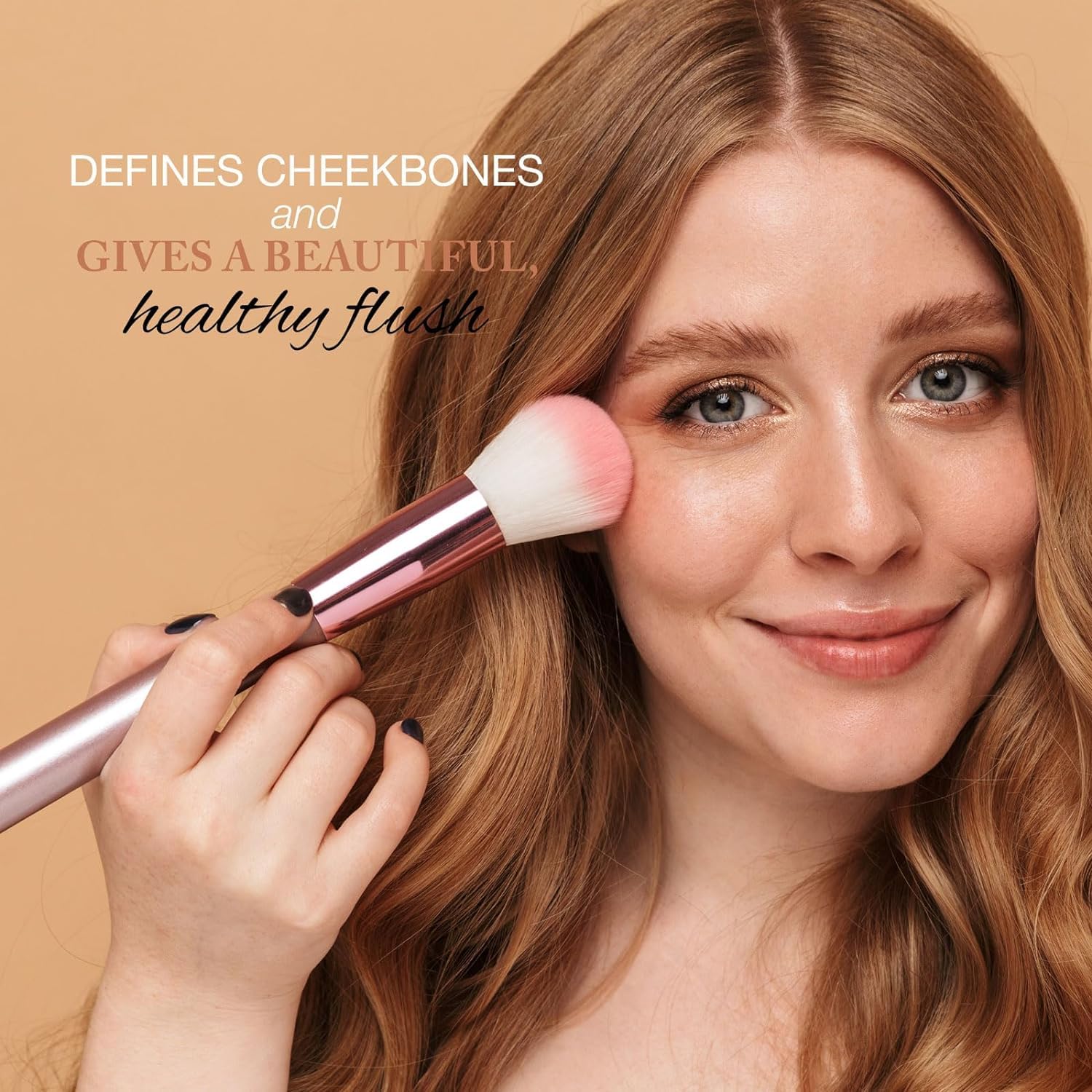 bellapierre Mineral Blush | Warm Dewy Complexion | Non-Toxic & Paraben Free | Hypoallergenic | Loose Powder - 0.3-Ounce β Desert Rose