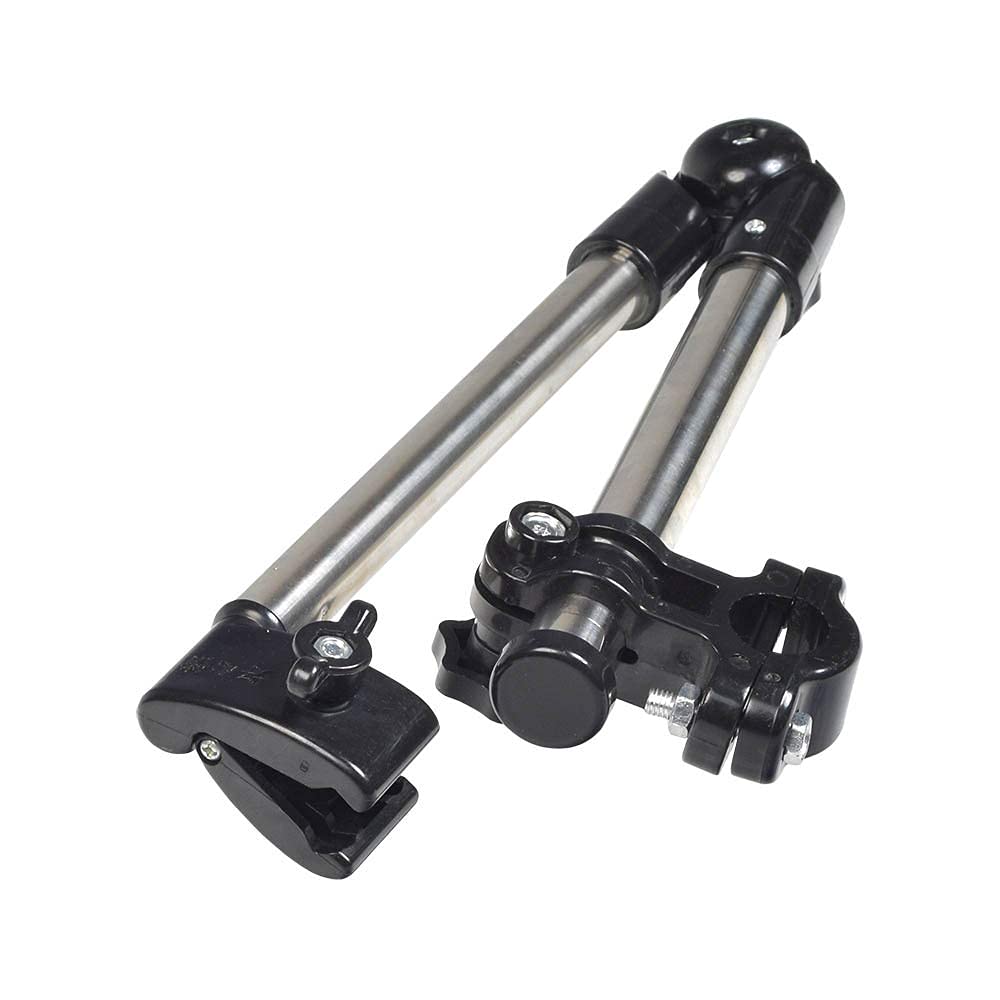 AlveyTech Universal Grip Umbrella Holder for Bike - 360° Angle Adjustable Attachment Clamp Mount Connector, for Bicycle Kick Scooter Baby Stroller Golf Cart Chair, use Beach Sport Sun Shade Outdoor