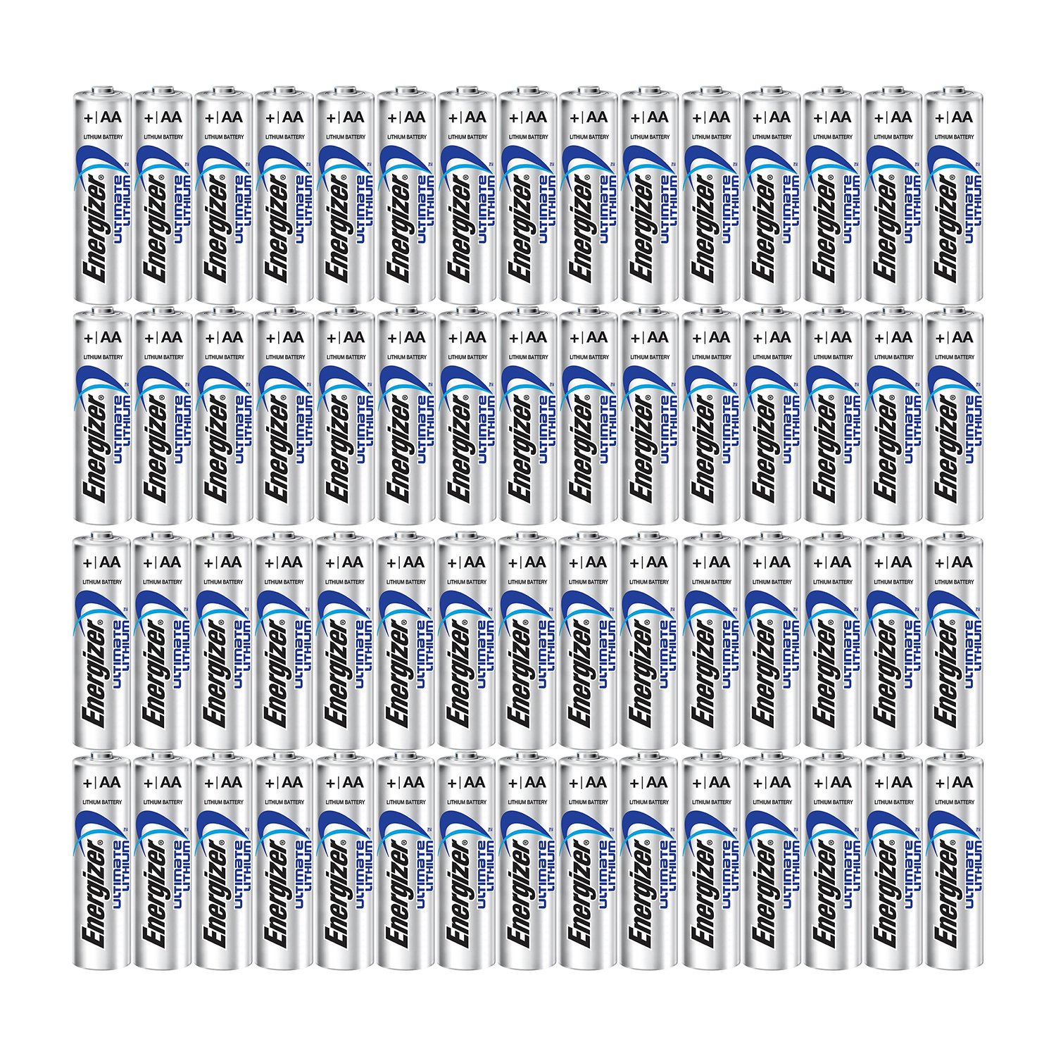 Energizer 60AA Ultimate Lithium Long Lasting Leakproof Batteries