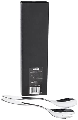 Alessi Mami 10-1/4-Inch by Salad Set, Mirror Polished