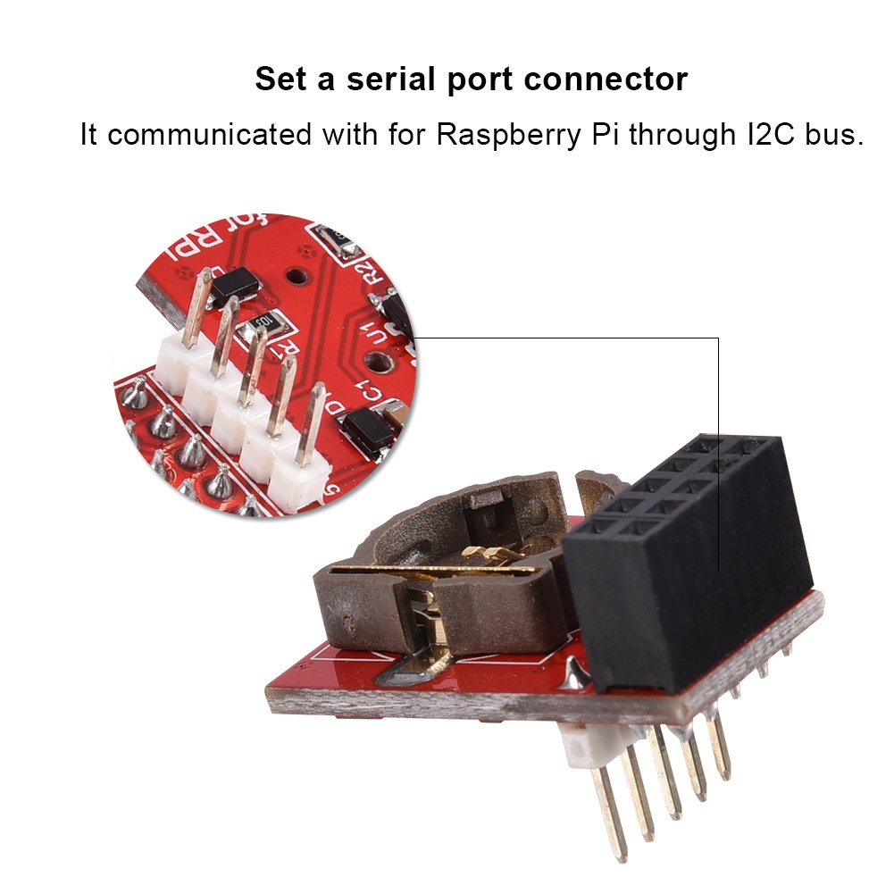 FOSA DS1307 Module Precision RTC Real Time Clock Memory Module Time Clock Module for 3/2 Model B