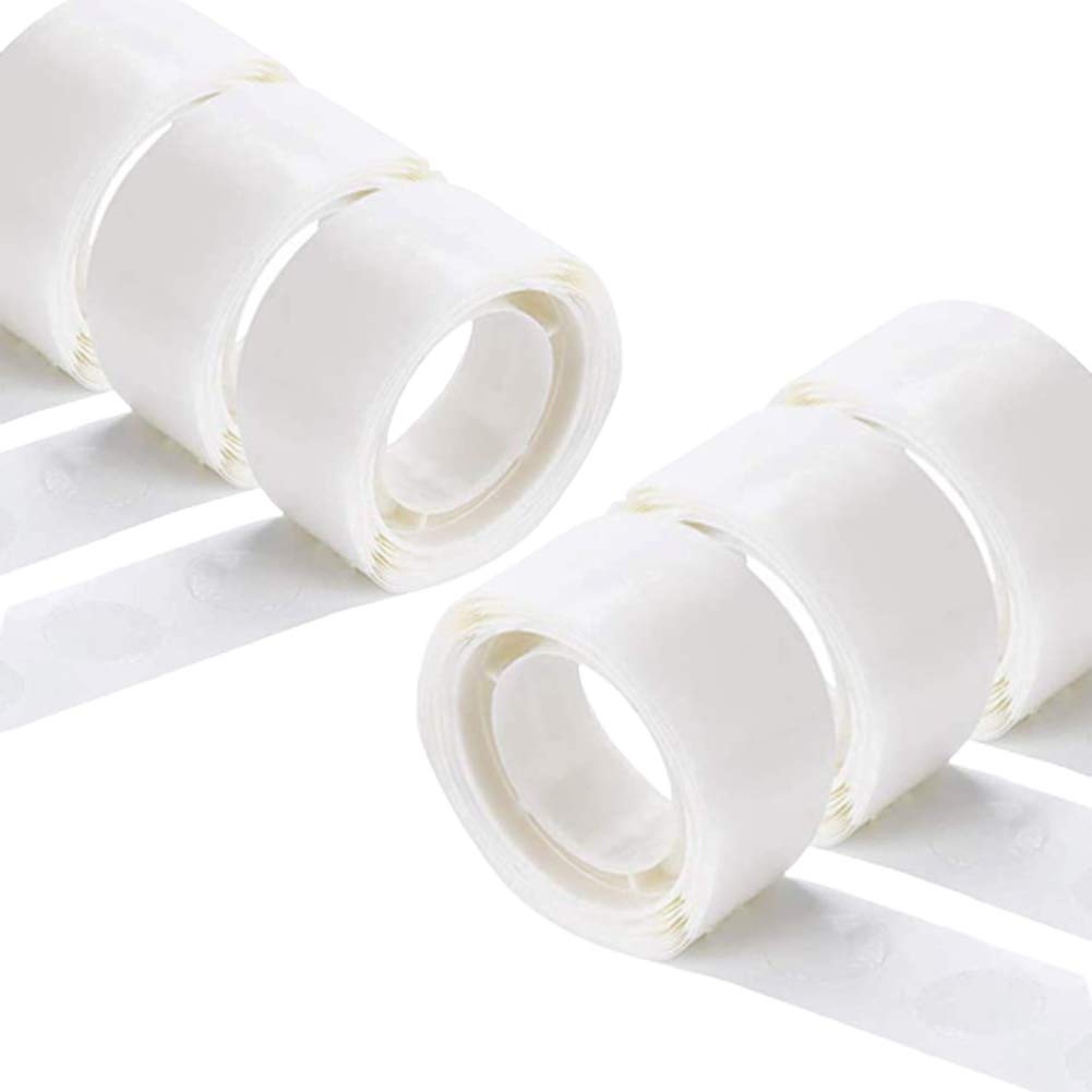 600 Glue Point Balloon Dot Glue Sticker, 6 Rolls Non-Liquid Glue Removable Craft Adhesive Point Tape for Party Arts DIY Balloon Decorations