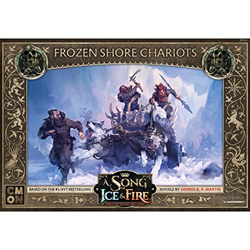CMON A Song of Ice and Fire Tabletop Miniatures Frozen Shore Chariots Unit Box | Strategy Game for Teens and Adults | Ages 14+ | 2+ Players | Average Playtime 45-60 Minutes | Made