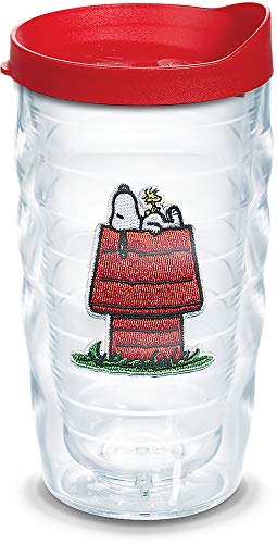 Tervis Peanuts⢠- Snoopy Woodstock House Made in USA Double Walled Insulated Tumbler Travel Cup Keeps Drinks Cold & Hot, 10oz Wavy, Classic