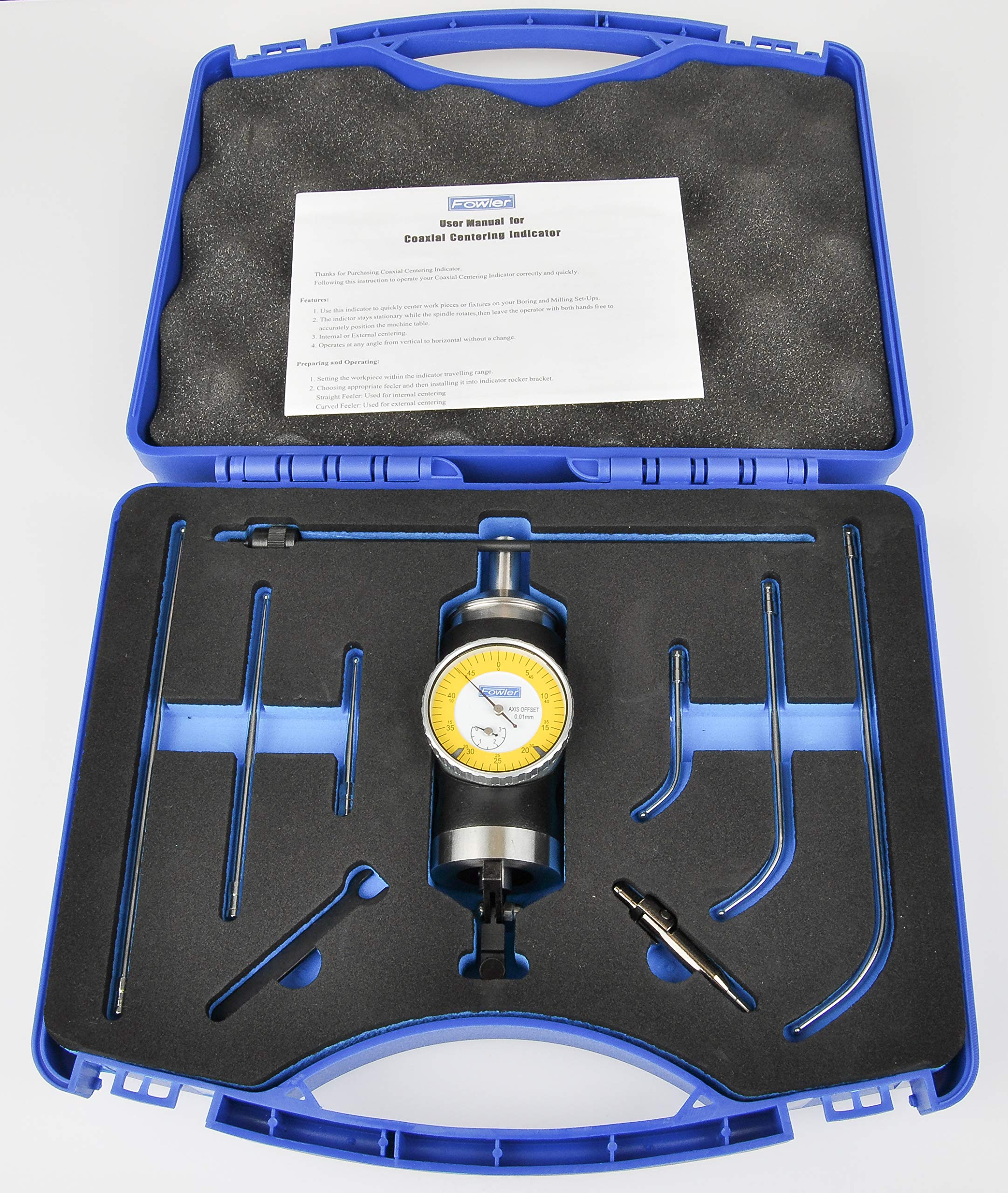 Fowler 52-710-030-0, COAX-2D 2 Dimensional Coaxial Indicator Set - Metric