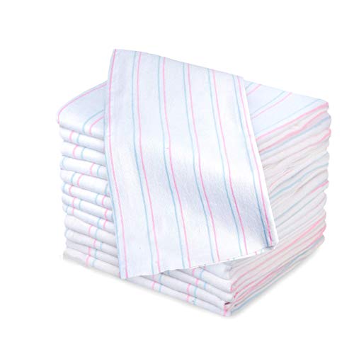Everydayspecial Receiving Hospital Blanket for New Born Baby Infant Swaddling 36"x38" Pack of 12