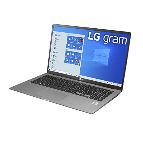 LG Gram 15Z90N Laptop 15.6" IPS Ultra-Lightweight, (1920 x 1080), 10th Gen Intel Core i7, 16GB RAM, 1TB SSD, Windows 10 Home, USB-C, HDMI, Headphone Input - Silver