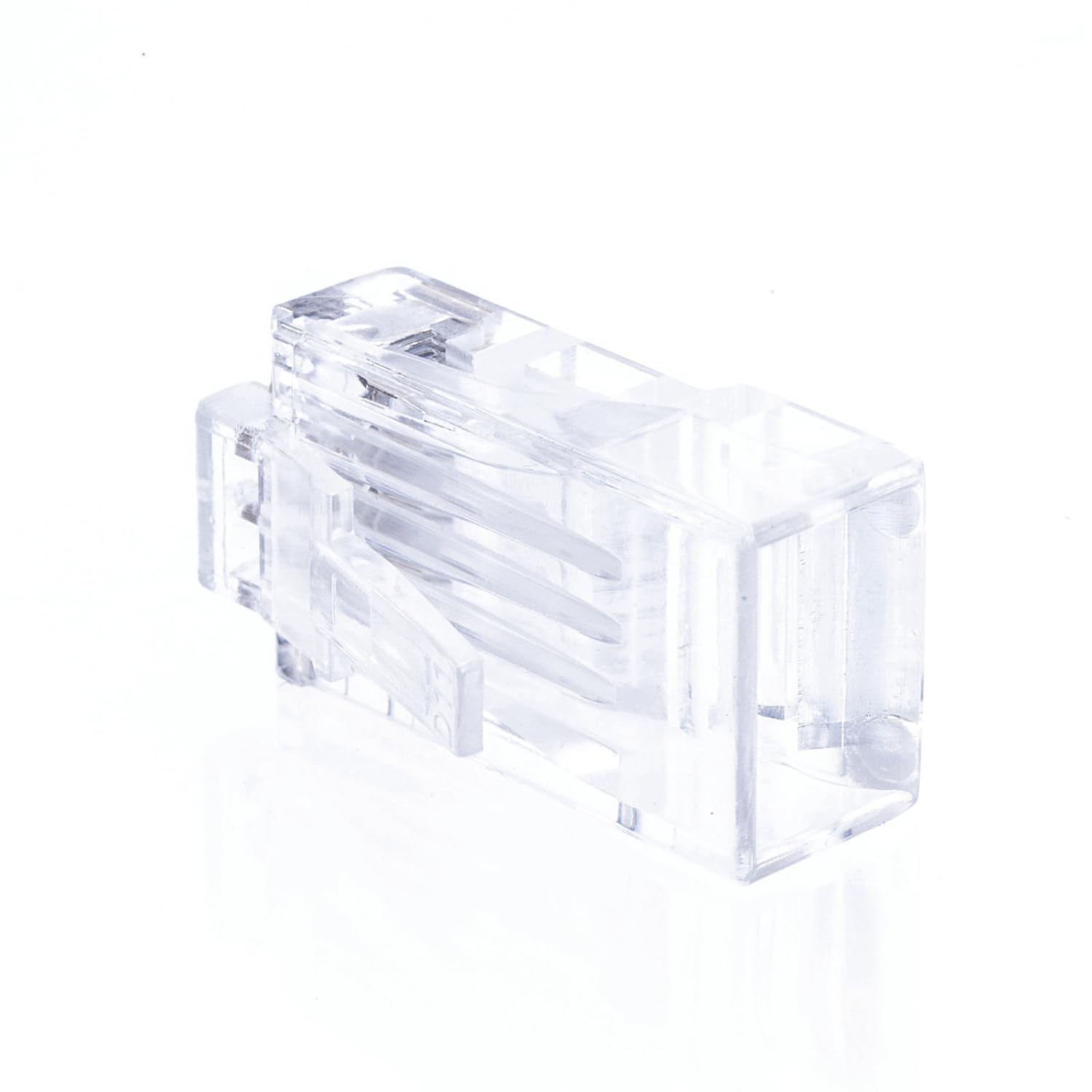 Cat5e RJ45 Modular Plugs, 8P8C UTP Ethernet Crimp Connectors, Solid or Stranded Cable Ends, Gold-Plated Contacts (200 Pack)