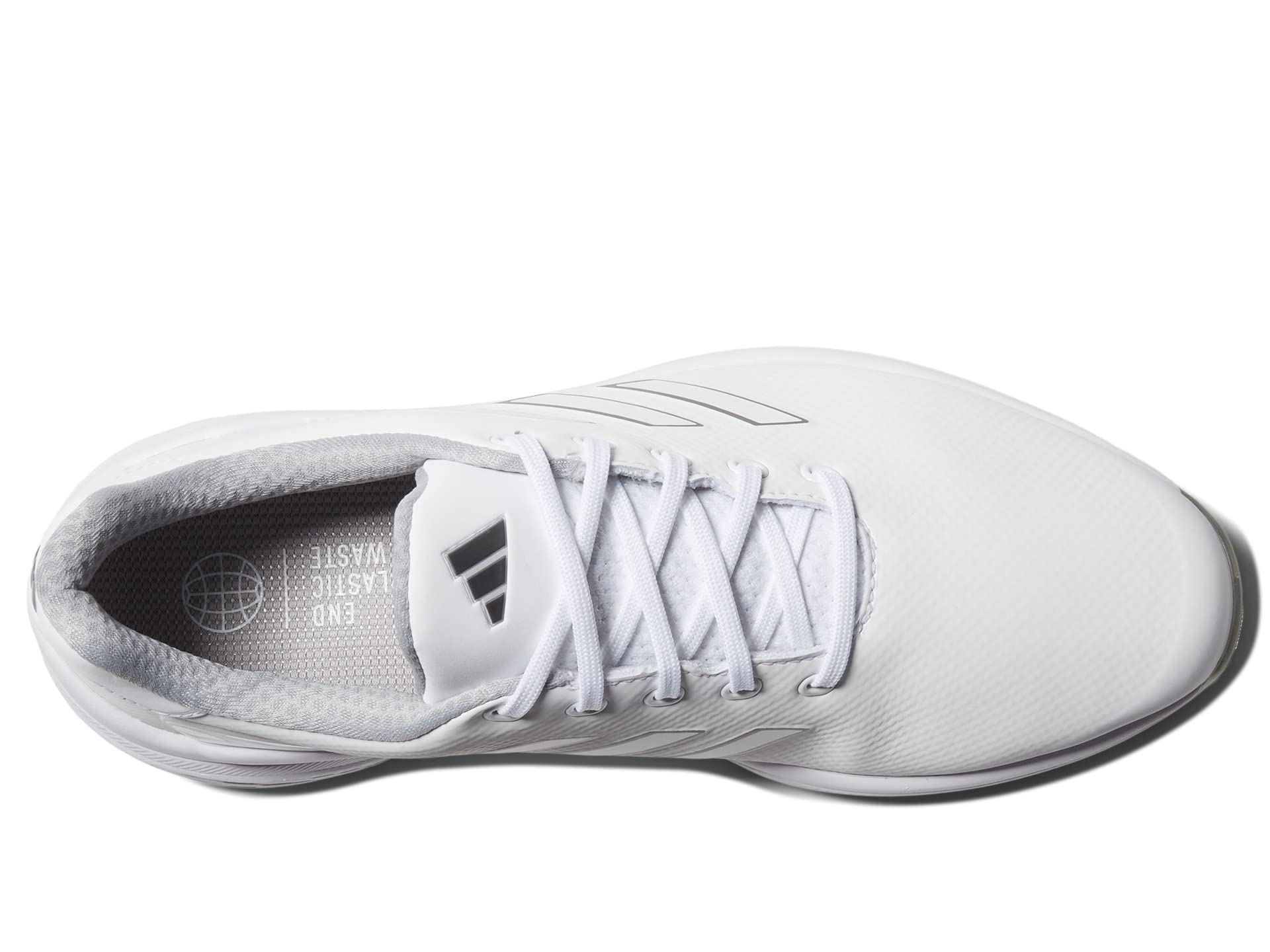 adidas ZG23 Lightstrike Golf Shoes Footwear White/Dark Silver Metallic/Silver Metallic 8.5 E - Wide