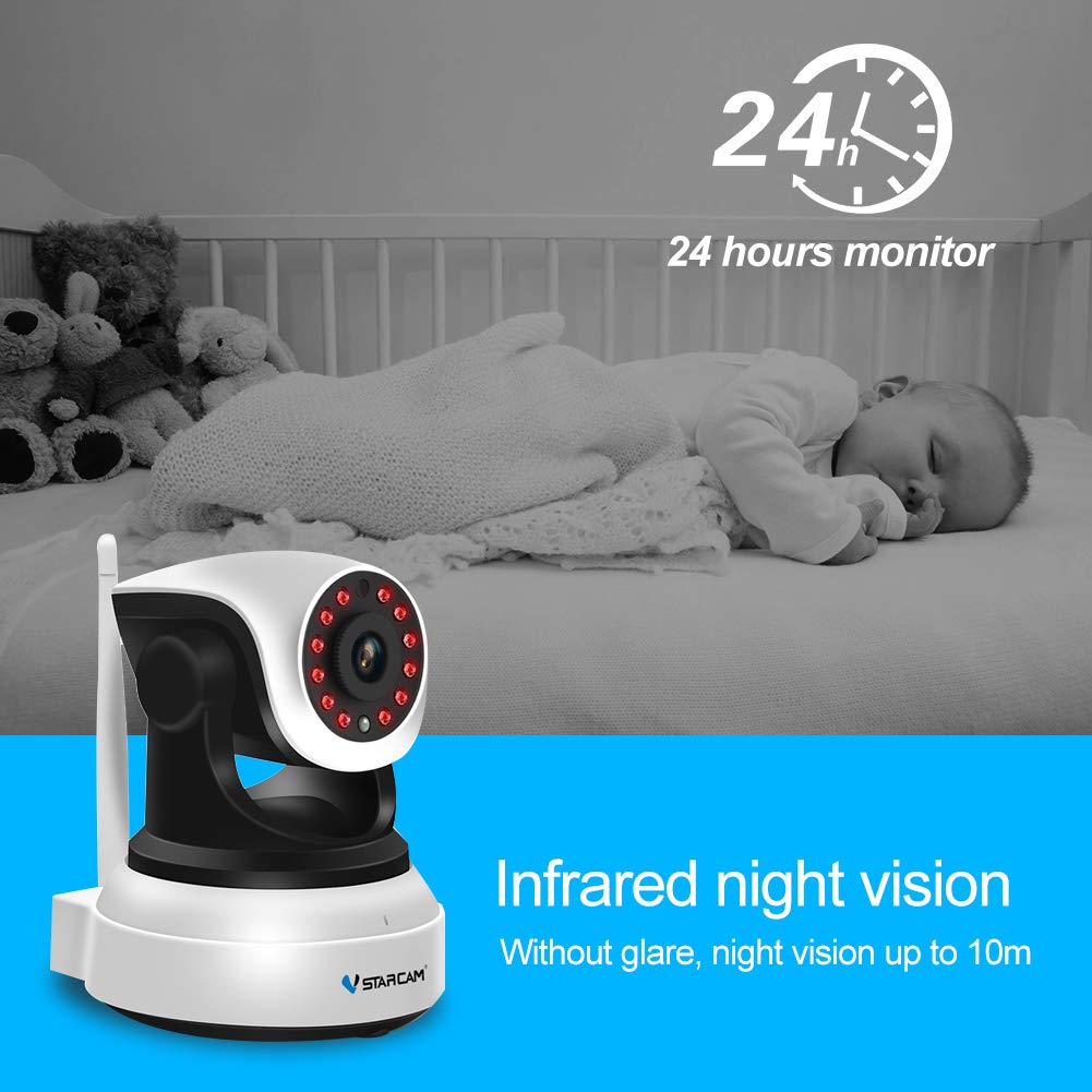 Indoor Security Camera, Cameras for Home Security with Phone App Pet Camera and Motion Detection, 2-Way Audio, Night Vision,Cat/Dog/Nanny/Baby Camera with Cloud Service