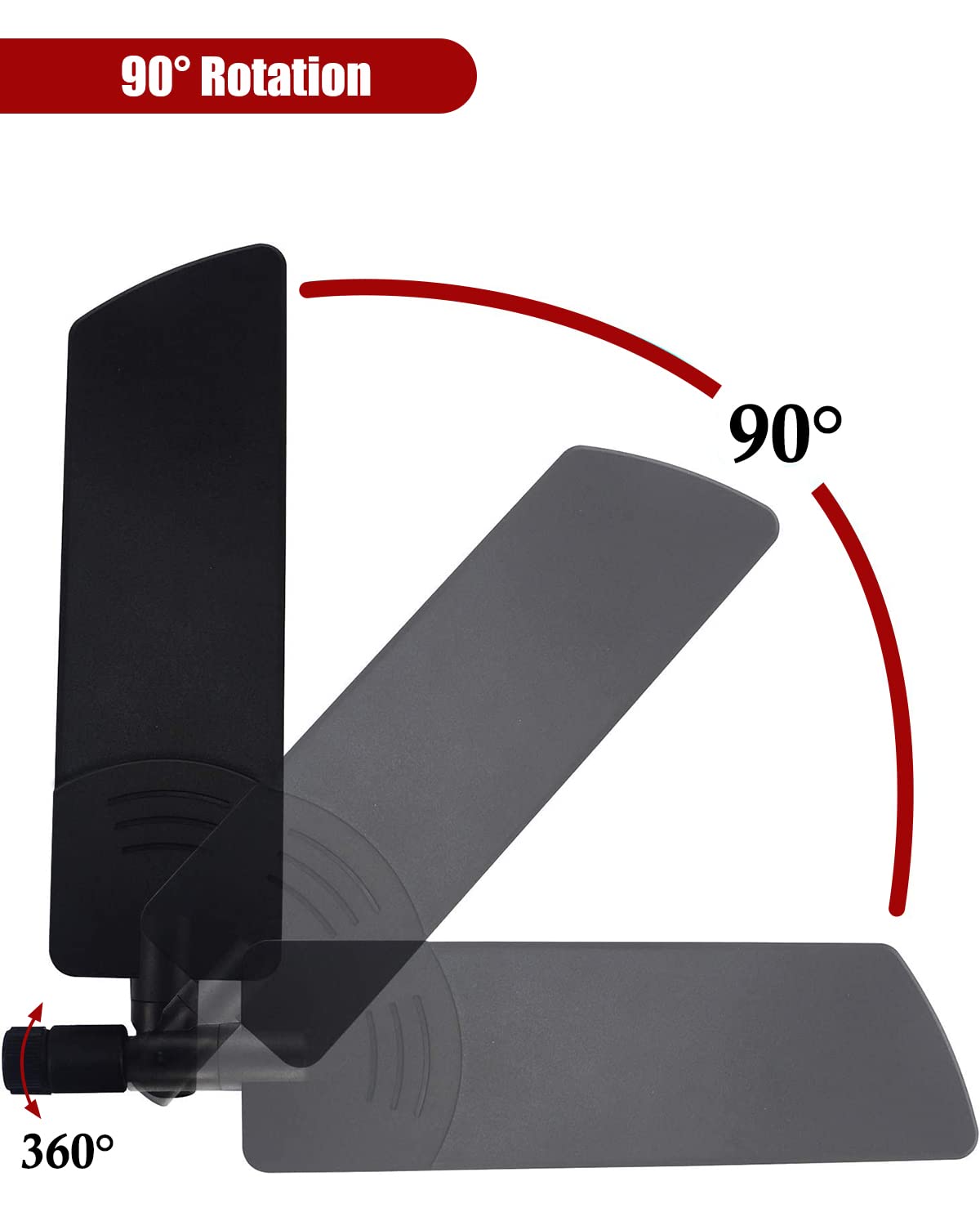 5G&4G LTE Antenna 10dbi with SMA Male, 2 Pcs Universal Wide Band Omni Directional Antenna for Router Mobile Hotspot Wireless Home Phone Trail Camera