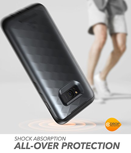 Clayco Galaxy S8+ Plus Case, [Hera Series] Full-Body Rugged Case with Built-in Screen Protector for Samsung Galaxy S8+ Plus (2017 Release) (Black)