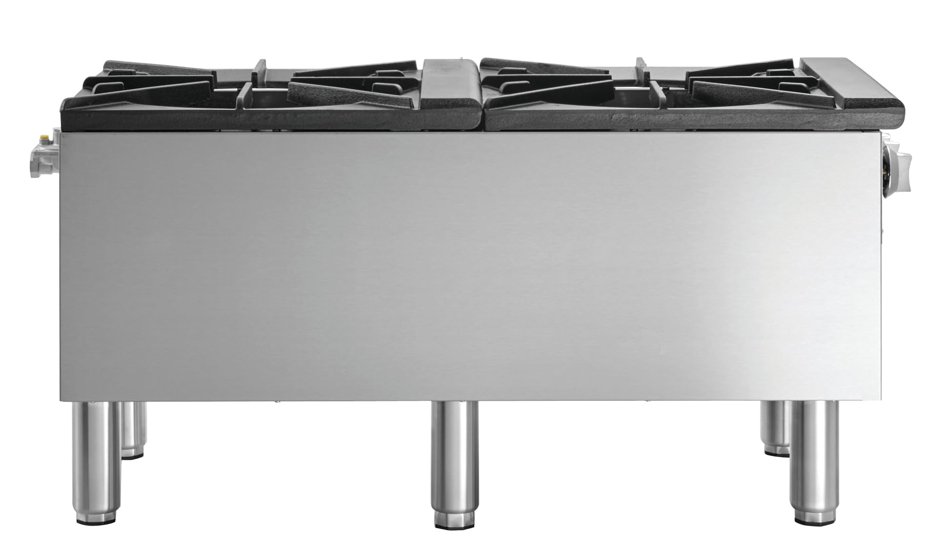 Kratos Commerial Double Stockpot Gas Range, 160,000 BTU Output, Field Convertible to Liquid Propane (29Y-074)