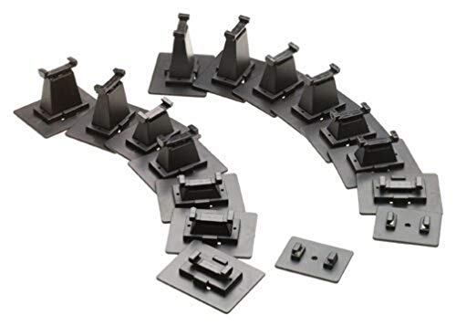 Bachmann Trains - Snap-Fit E-Z TRACK 16 PC. E-Z TRACK GRADUATED PIER SET - NICKEL SILVER Rail With Grey Roadbed - N Scale, 8