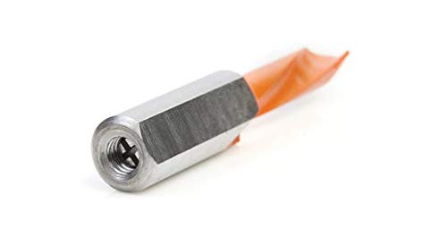 Amana Tool - 301015 Carbide Tipped Brad Pt. Boring Bit L/H 15mm Dia x 57mm Long x 10mm S
