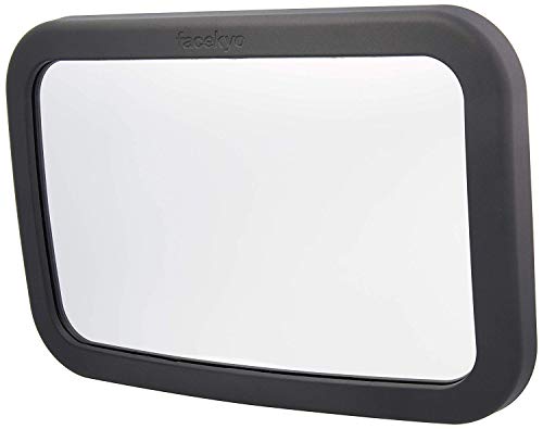 Facekyo Back Seat Baby Mirror | Wide Crystal Clear View | Rear Facing Car Seat Mirror | Shatterproof | Easy to Install | Keep an Eye on Your Baby While Driving
