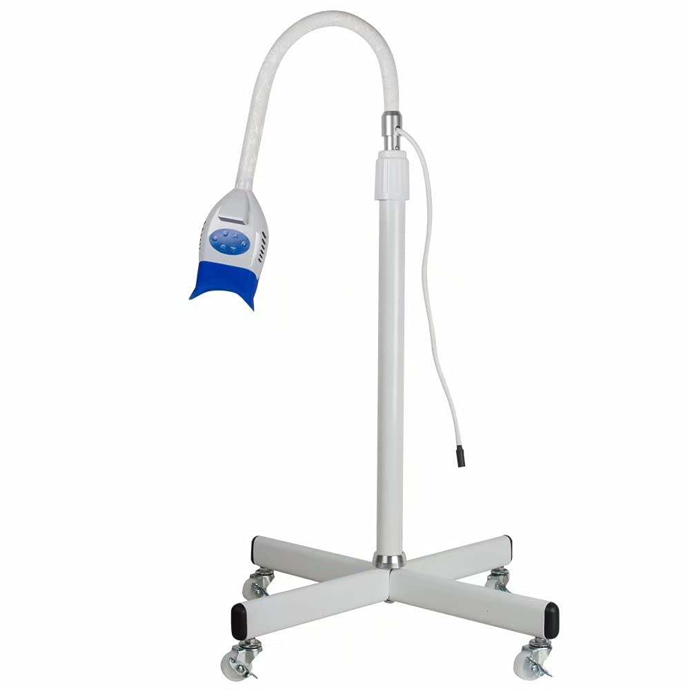 Enshey LED Teeth Whitening Light Dental Mobile Cold LED Light Lamp Bleaching Accelerator Holding on Table LED Teeth Whitening Machine, Ship from USA, 2-4 Days Delivery