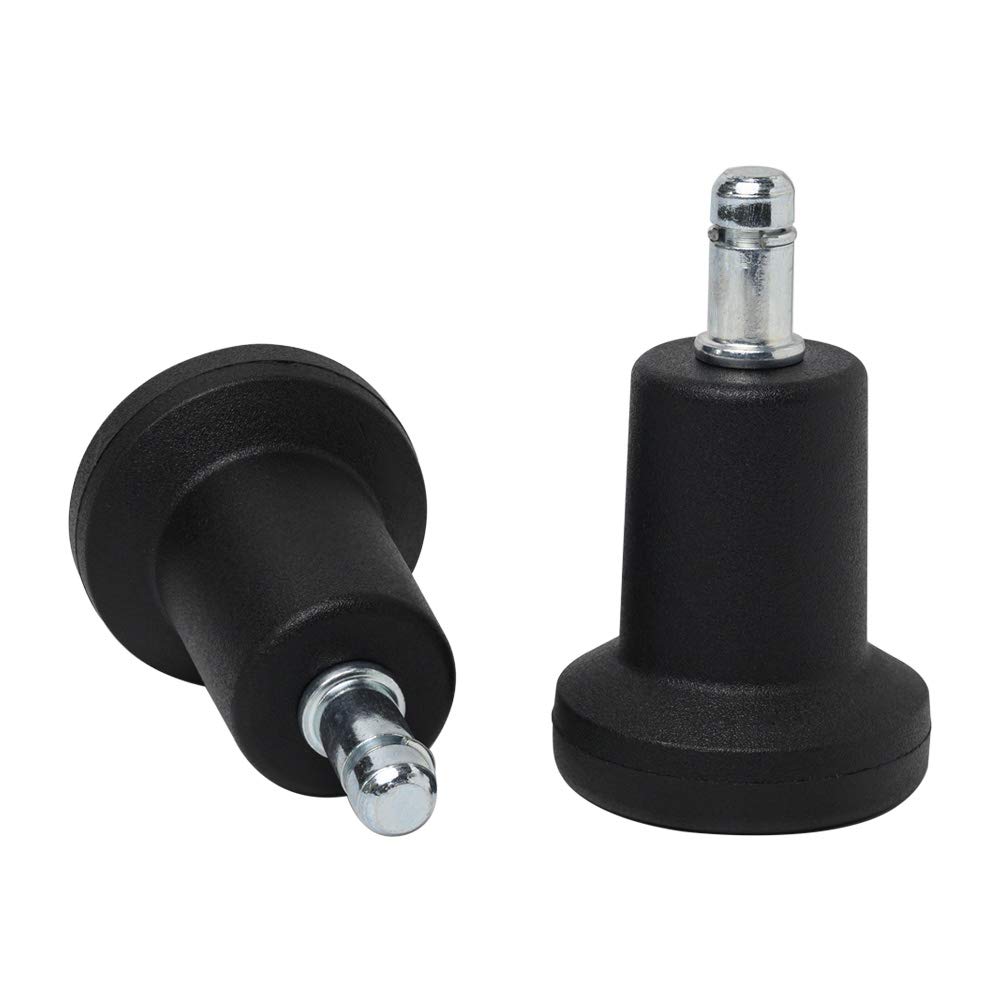 5PCS High Profile Bell Glides 2.5" Replacement Office Desk Chair or Stool Swivel Caster Wheels,Easy Conversion from Wheeled Casters to Stationary Feet to Protect Wood or Hardwood Floor