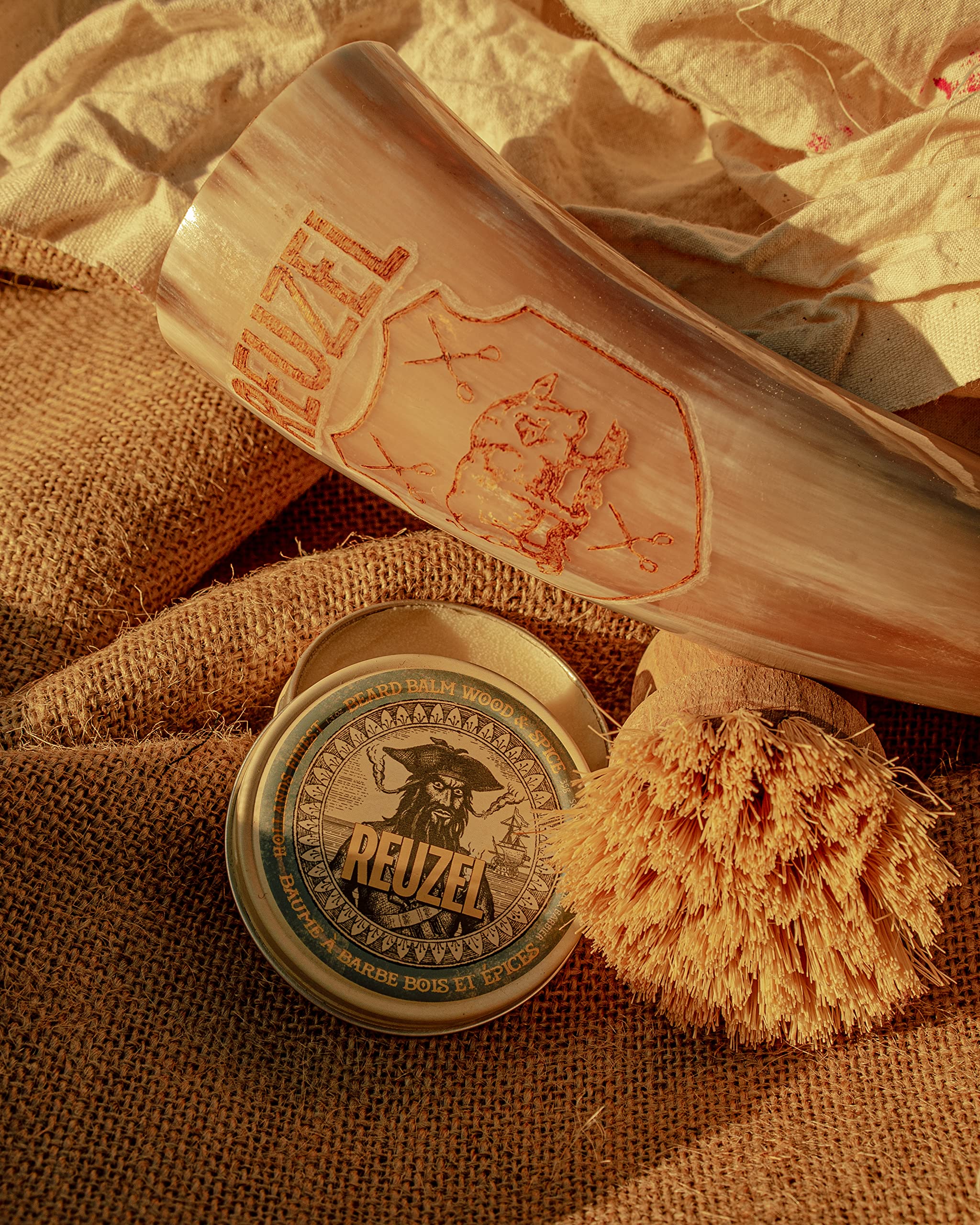 Reuzel Beard Balm, Wood & Spice, Masculine Scent, 1.3 oz