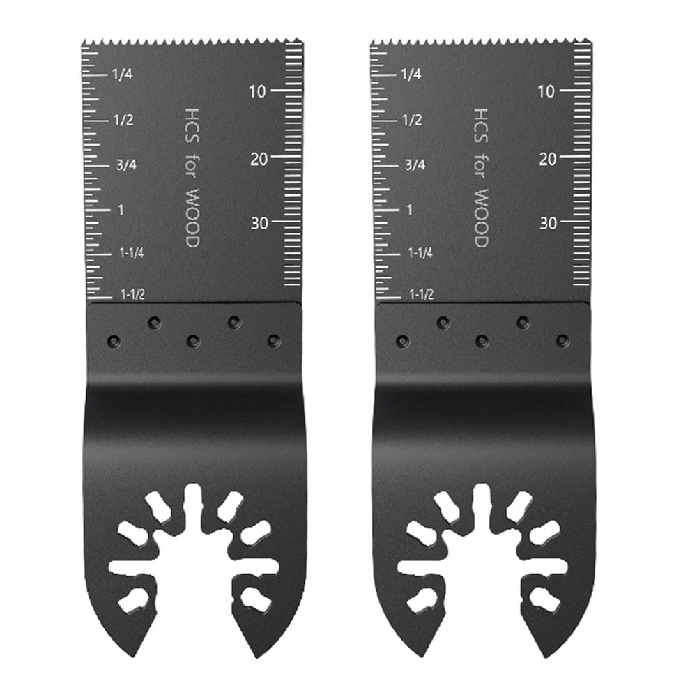 50Pack Oscillating Saw Blades, Wood and Bi Metal Cutting Quick Release Premium Multitool Blades Kit Fit Fein Multimaster Porter Cable Black & Decker Bosch Dremel Craftsman Ridgid Ryobi Makit