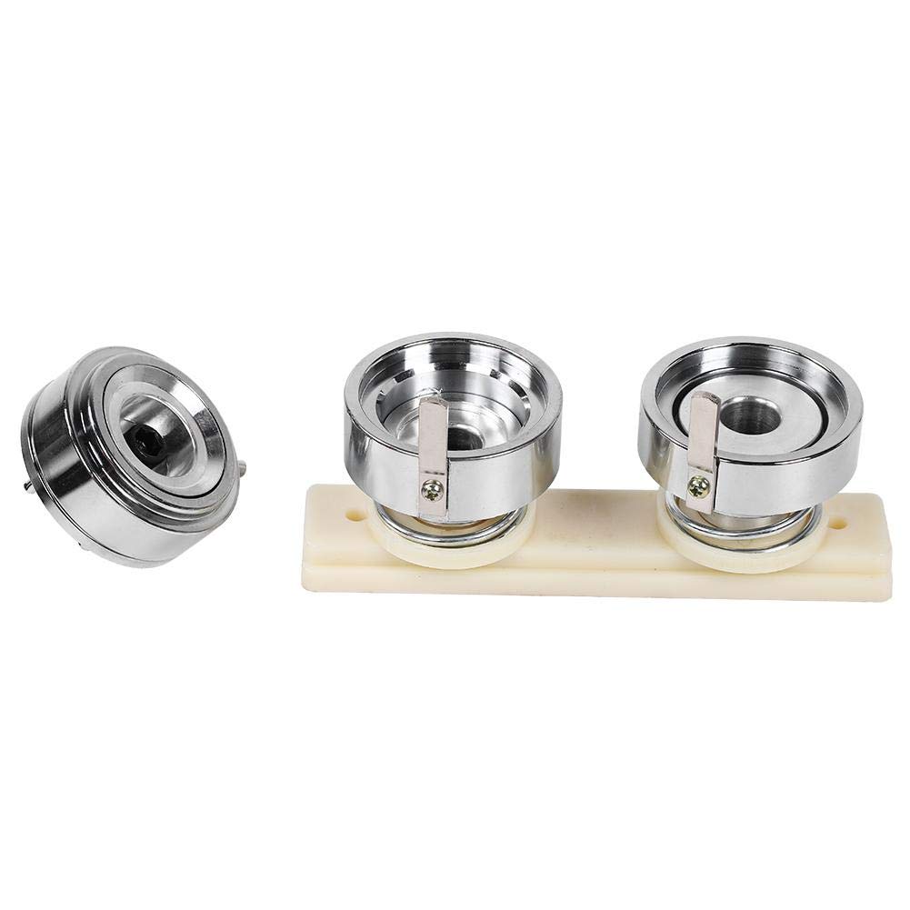 75MM Badge Making Machine + 500 Buttons,Jadpes 75MM DIY Tinplate Button Maker Aluminum Alloy Badge Punch Pin Machine for Badge Insignia