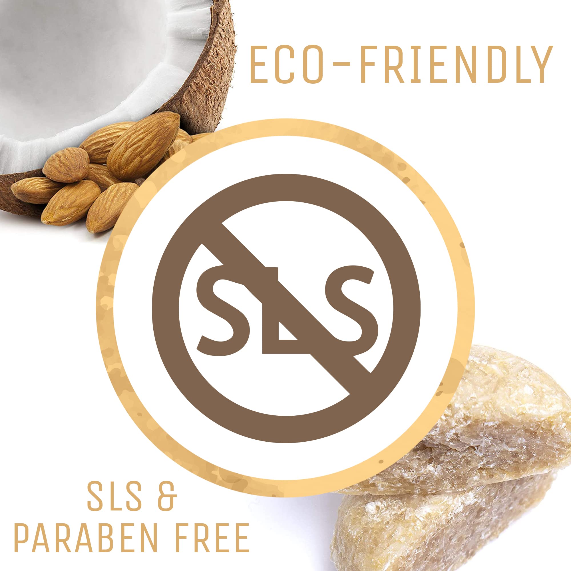Shampoo & Condition Bars: Includes 1 Shampoo Bar + 1 Conditioner Bar. All Natural, Safe for Color Treated Hair, SLS Free, Shampoo Bars (Coconut Almond)