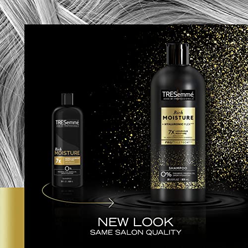 TRESemmé Rich Moisture Shampoo and Conditioner Rich Moisture 2 Count for Dry Hair Formulated With Vitamin E and Biotin 28 oz