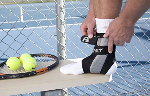 Aircast A60 Ankle Support Brace, Right Foot, Black, Medium (Shoe Size: Men's 7.5-11.5 / Women's 9-13)