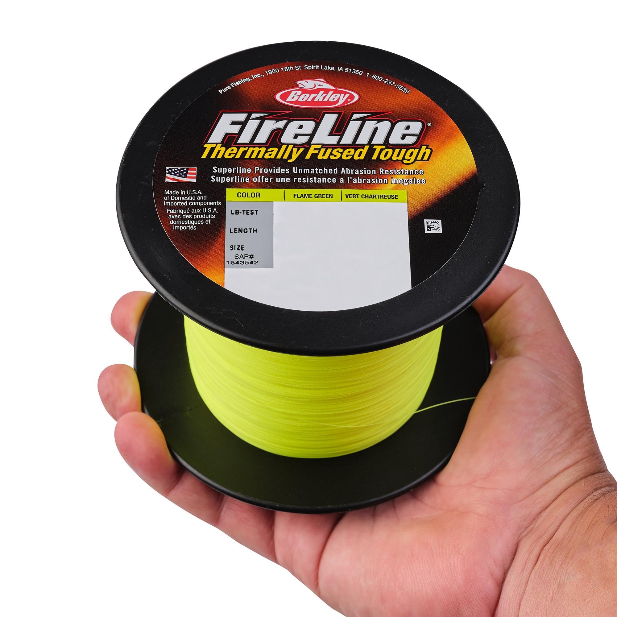 Berkley FireLine® Superline, Smoke, 6lb | 2.7kg, 1500yd | 1371m Fishing Line, Suitable for Freshwater Environments